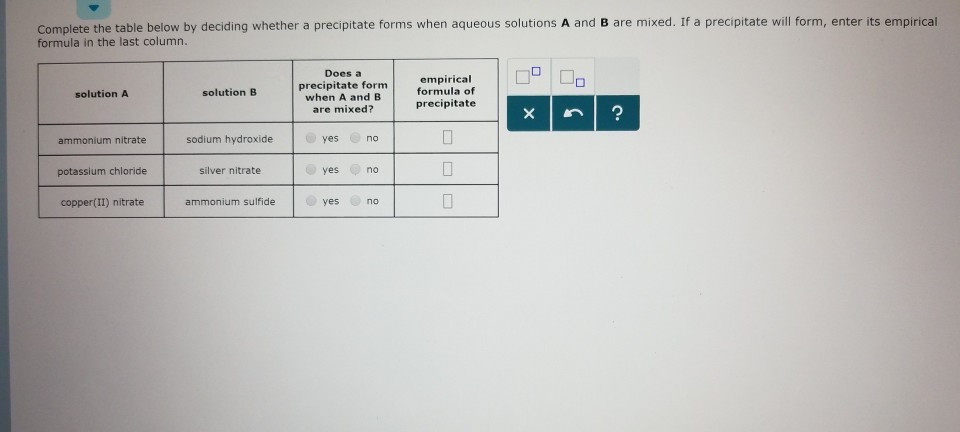 Solved Complete the table below by deciding whether a | Chegg.com