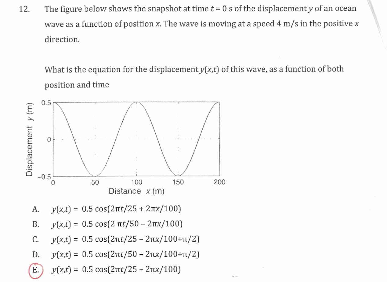 Solved 2. The figure below shows the snapshot at time \\( | Chegg.com