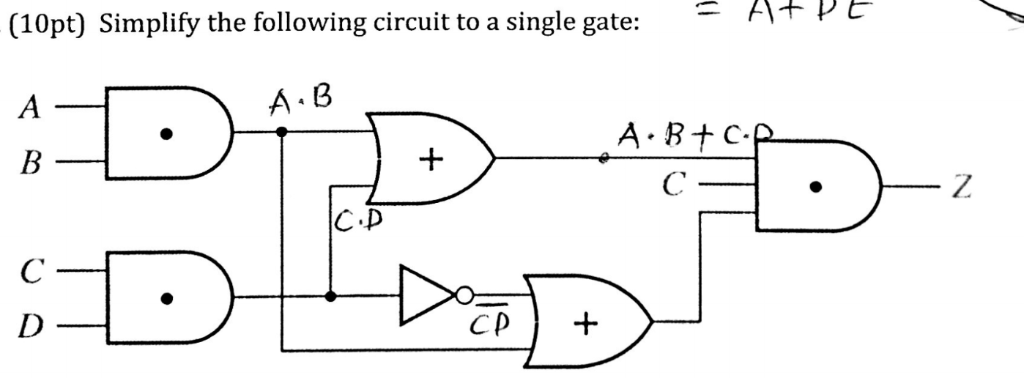Solved (10pt) Simplify the following circuit to a single | Chegg.com