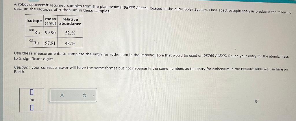Solved A robot spacecraft returned samples from the | Chegg.com