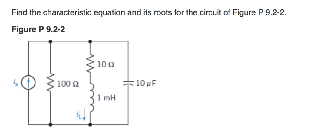 Solved Find the characteristic equation and its roots for | Chegg.com