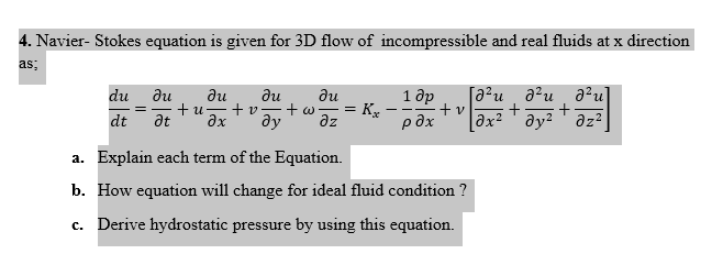 3d Incompressible Navier Stokes Equation Tessshebaylo