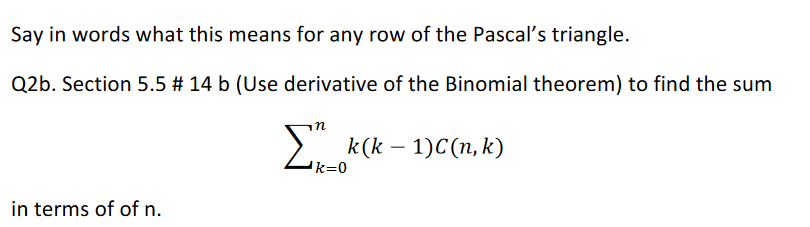 Solved Q2. *(SUBMIT both a and b ) By setting x equal to | Chegg.com