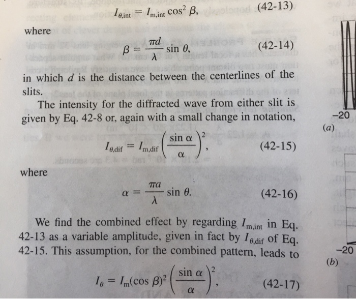 Solved PROBLEMS i Derive this expression for the intensity | Chegg.com