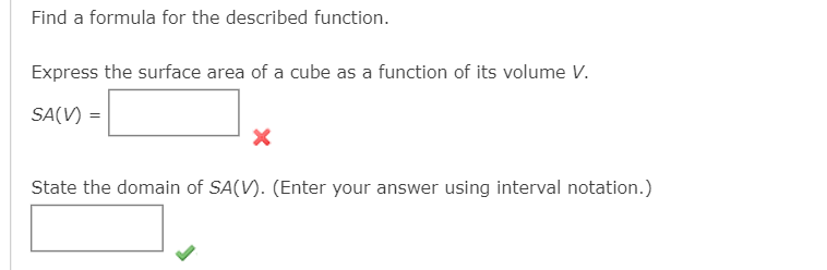 Solved Find a formula for the described function. Express | Chegg.com