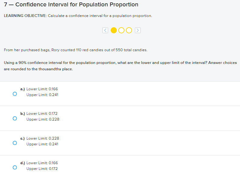 Solved 7 - Confidence Interval for Population Proportion | Chegg.com