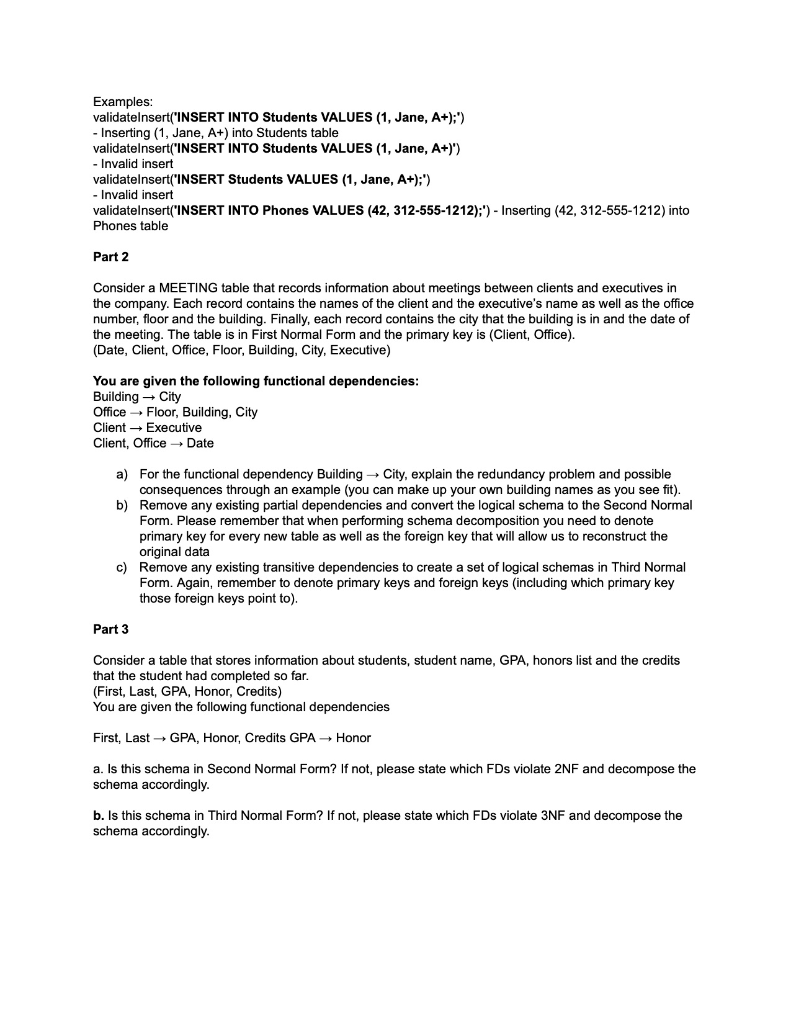 Solved **Using the logical schema below, write the | Chegg.com