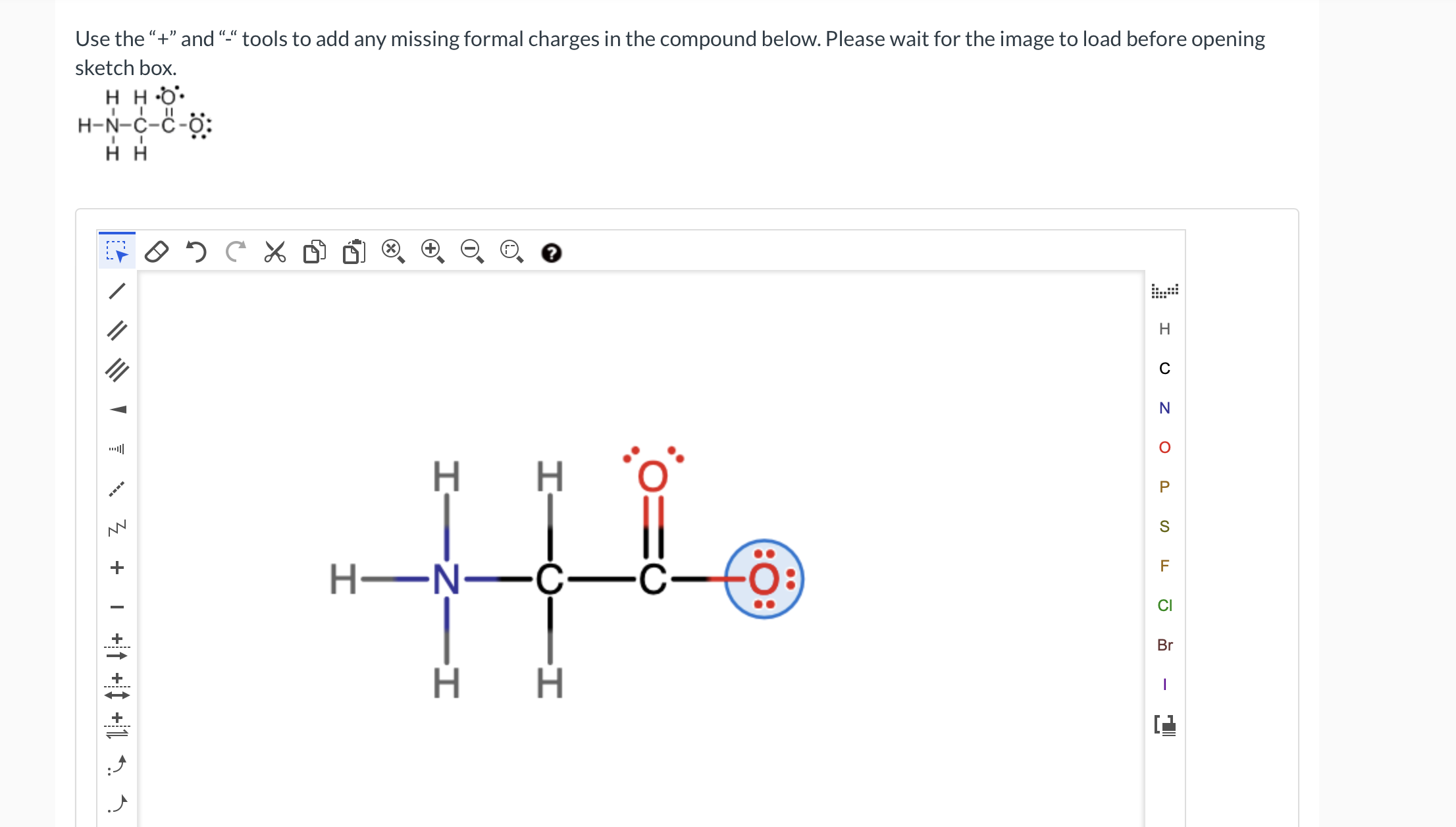 Solved Use the \"+\" and \"-\" tools to add any missing | Chegg.com