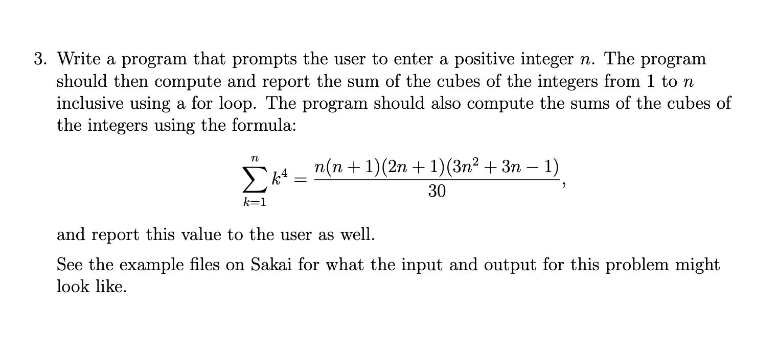 Solved Write A Program That Prompts The User To Enter A 