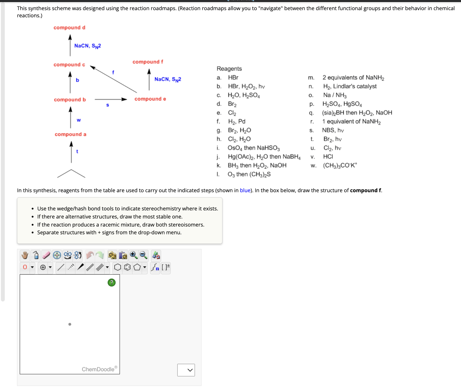 Solved This synthesis scheme was designed using the reaction | Chegg.com