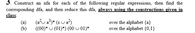 Solved 3. Construct an nfa for each of the following regular | Chegg.com