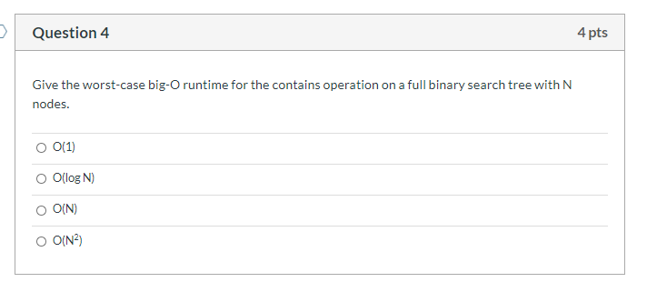 Solved Question 2 4 Pts Assume You Start With An Arraylist A