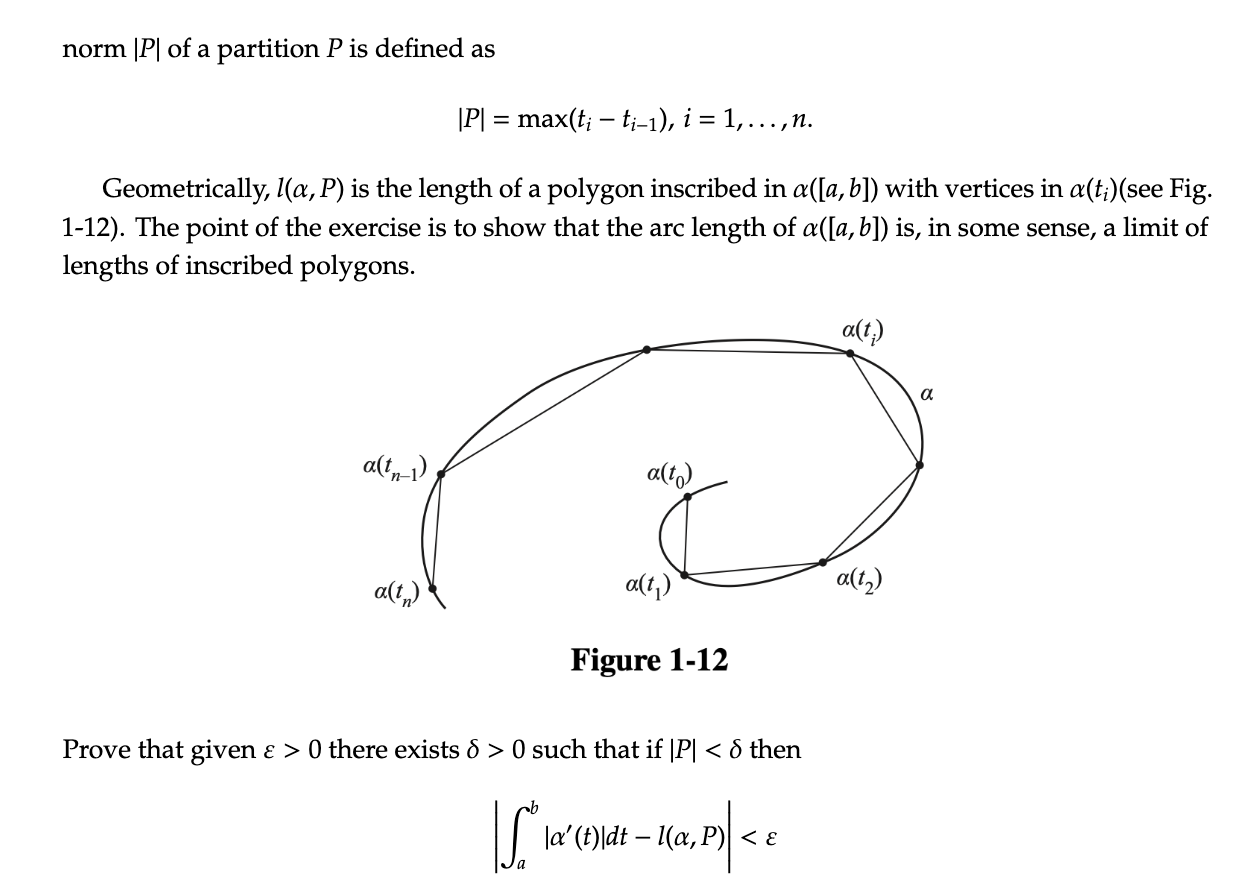 Solved Exercise (1-3.8). Let α:I→R3 be a differentiable | Chegg.com