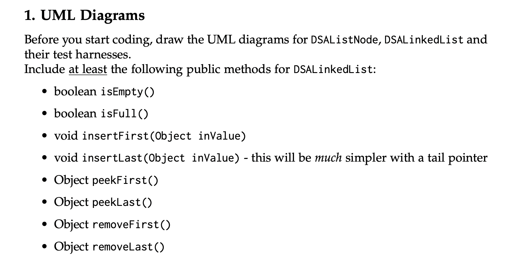 Solved 1. UML Diagrams Before you start coding, draw the UML | Chegg.com
