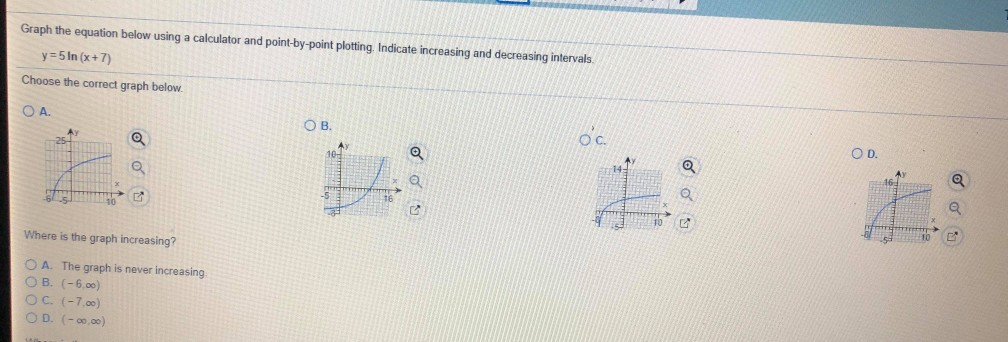 Solved Graph the equation below using a calculator and | Chegg.com