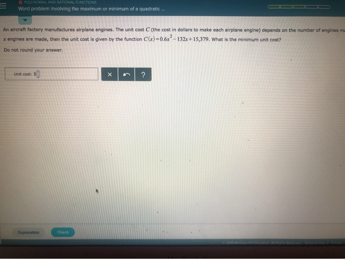 Solved POLYNOMIAL AND RATIONAL FUNCTIONS Word problem | Chegg.com