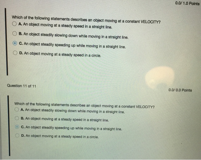Solved 0 0 1 0 Points Which Of The Following Statements