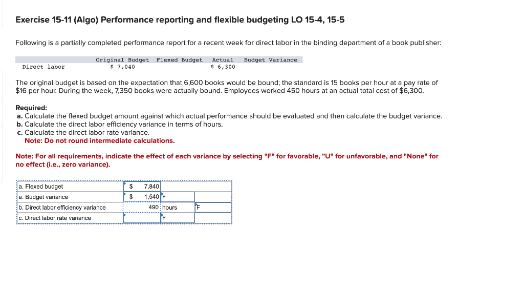 Solved B Calculate The Direct Labor Efficiency Variance In