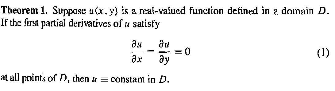 Solved Theorem 1. Suppose u(x,y) is a real-valued function | Chegg.com