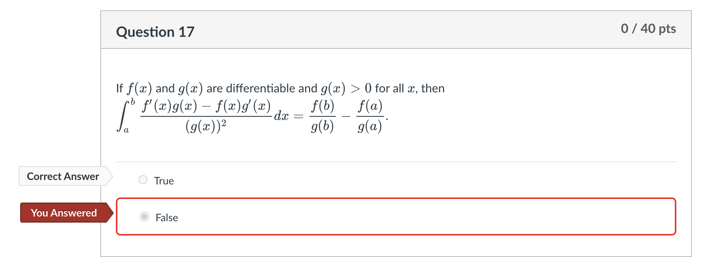 Solved If f(x) and g(x) are differentiable and g(x)>0 for | Chegg.com