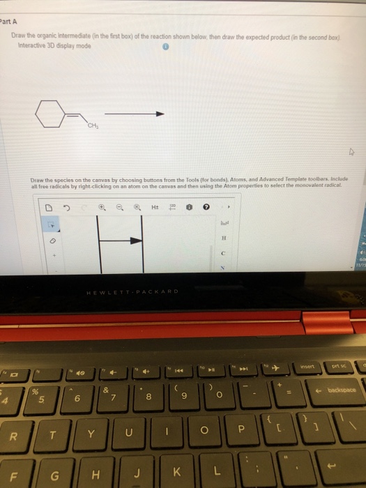 Draw the organic intermediate (in the first box) of | Chegg.com