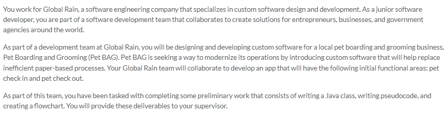 Solved You work for Global Rain, a software engineering | Chegg.com