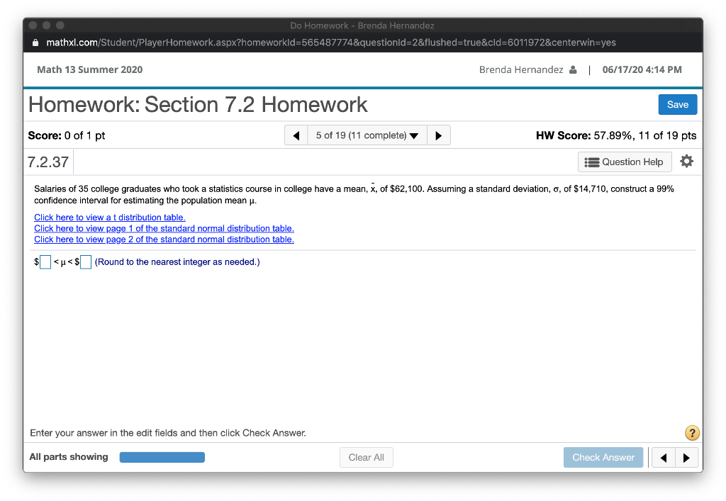 Solved Homework Section 7 2 Homework Save Score 0 Of 1 Pt