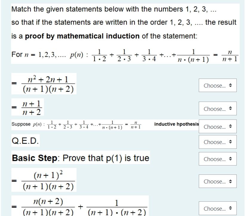 Solved Match the given statements below with the numbers 1, | Chegg.com