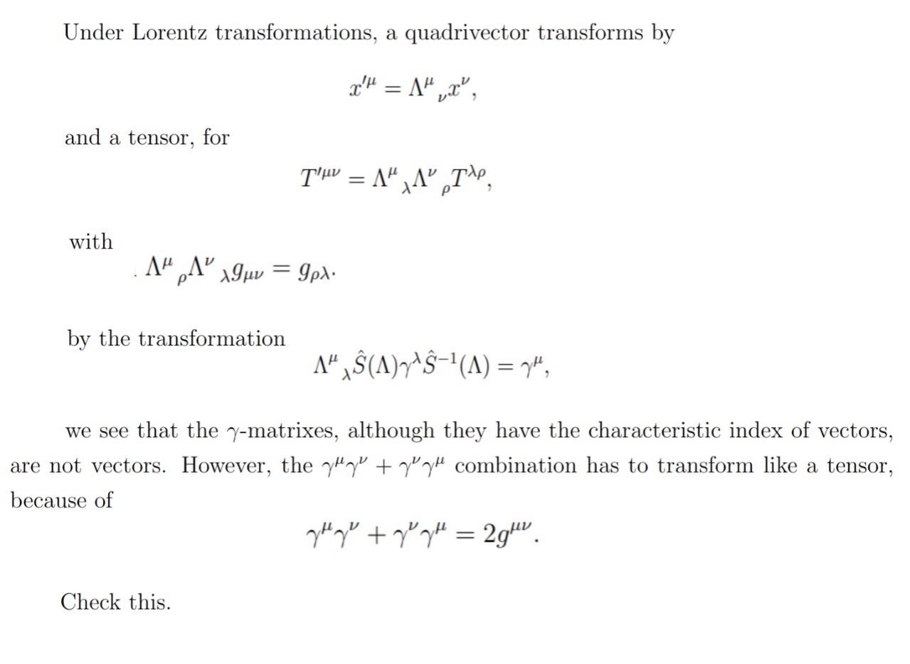 Solved Under Lorentz transformations, a quadrivector | Chegg.com