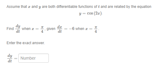 Solved Assume that x and y are both differentiable functions | Chegg.com