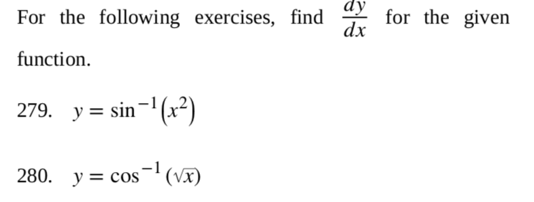 Solved For the following exercises, find a for the given | Chegg.com