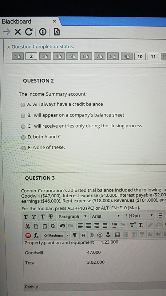 Solved X Blackboard + → XCO Question Completion Status: | Chegg.com