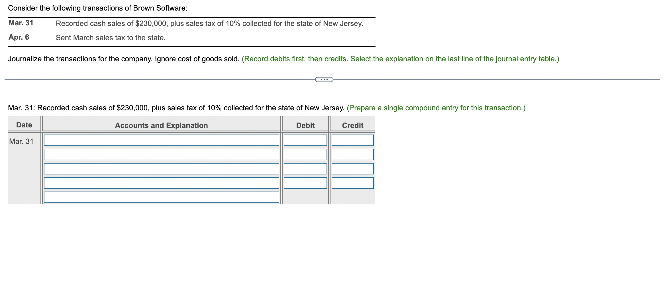 Solved Consider the following transactions of Brown | Chegg.com