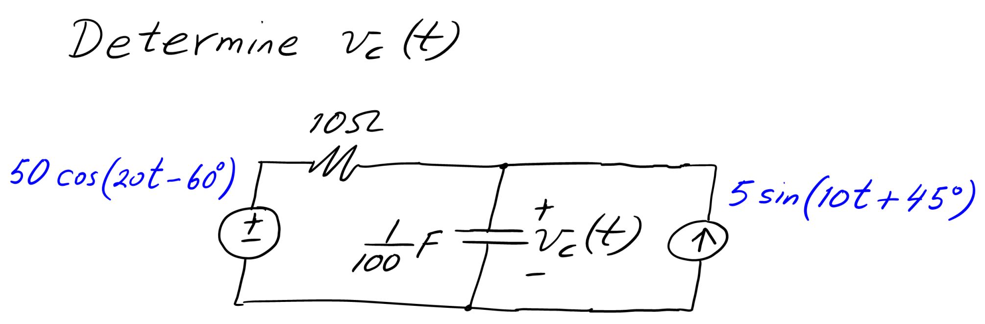 Solved Determine vc(t) | Chegg.com