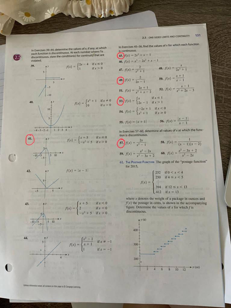 Solved 131 2.5 ONE-SIDED LIMITS AND CONTINUITY In Exercises | Chegg.com