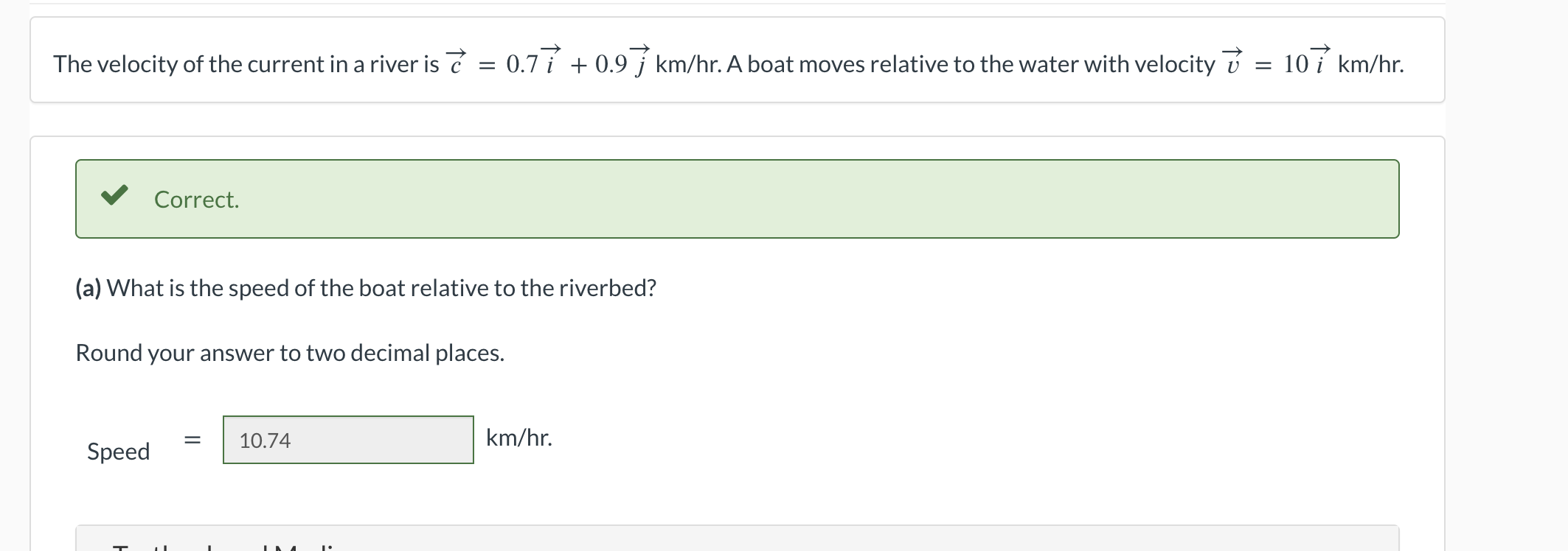Solved B What Angle Does The Velocity Of The Boat Relative