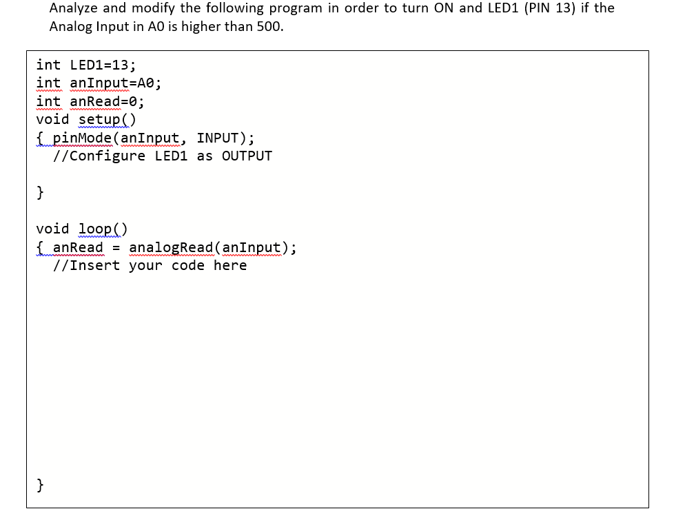 Solved Analyze and modify the following program in order to | Chegg.com