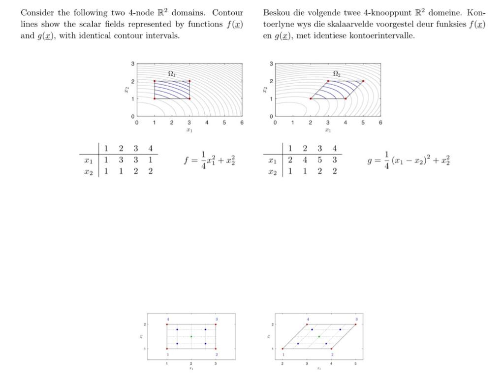 Consider the following two 4-node R2 domains. Contour | Chegg.com