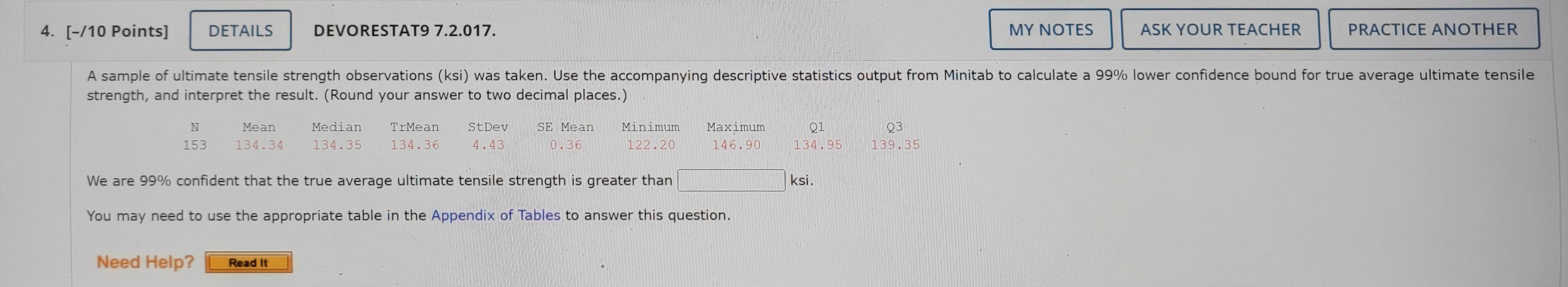 Solved strength, and interpret the result. (Round your | Chegg.com