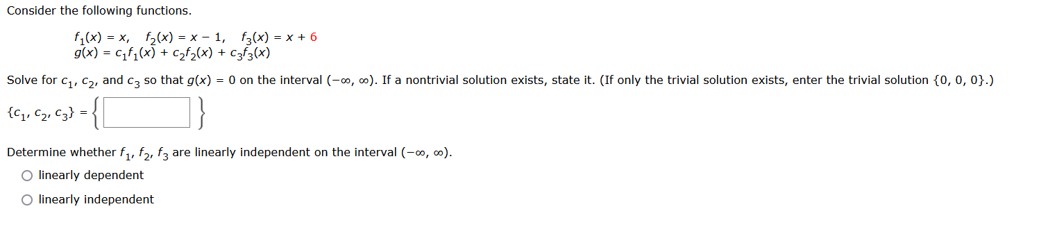 Solved Consider the following functions. f1(x) = x, f(x) = x | Chegg.com