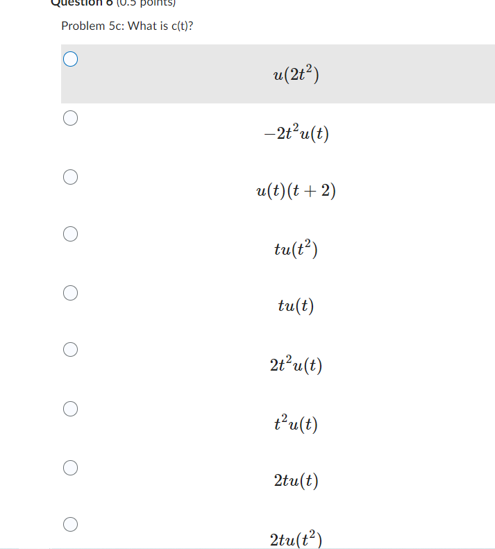 Solved 5. Use the convolution integral to solve for the | Chegg.com