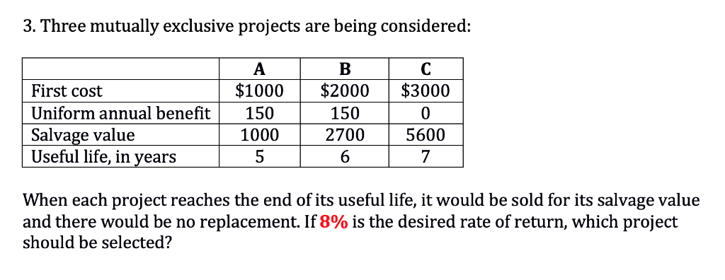 Solved Use NPW and EUAB equations. Don't use a table | Chegg.com