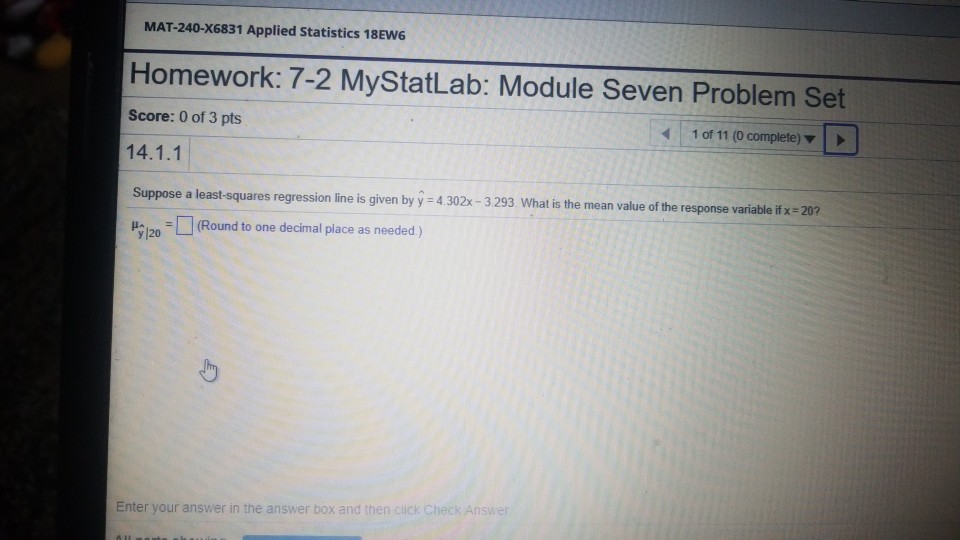 Solved MAT-240-X6831 Applied Statistics 18EW6 Homework: 7-2 | Chegg.com