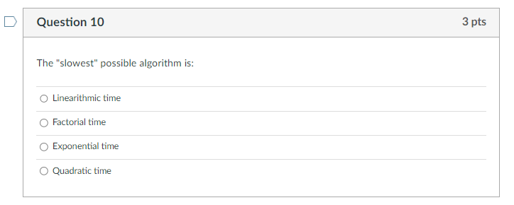 Solved Accessing any element of an array takes how much | Chegg.com