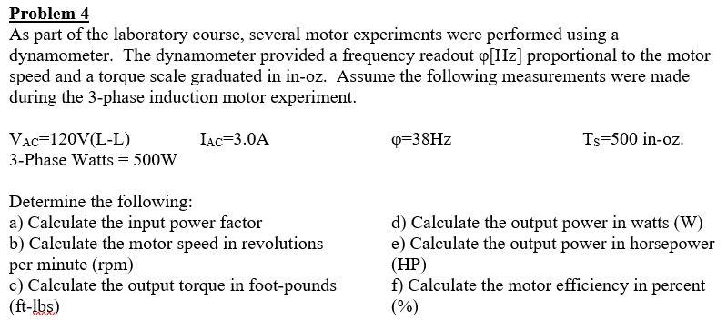 Solved Problem 4 As part of the laboratory course, several | Chegg.com