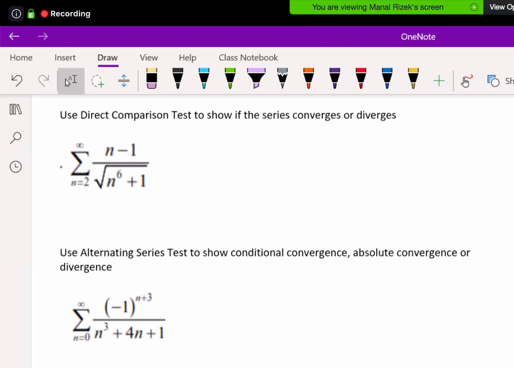 Solved You are viewing Manal Rizek's screen View Of O @ | Chegg.com