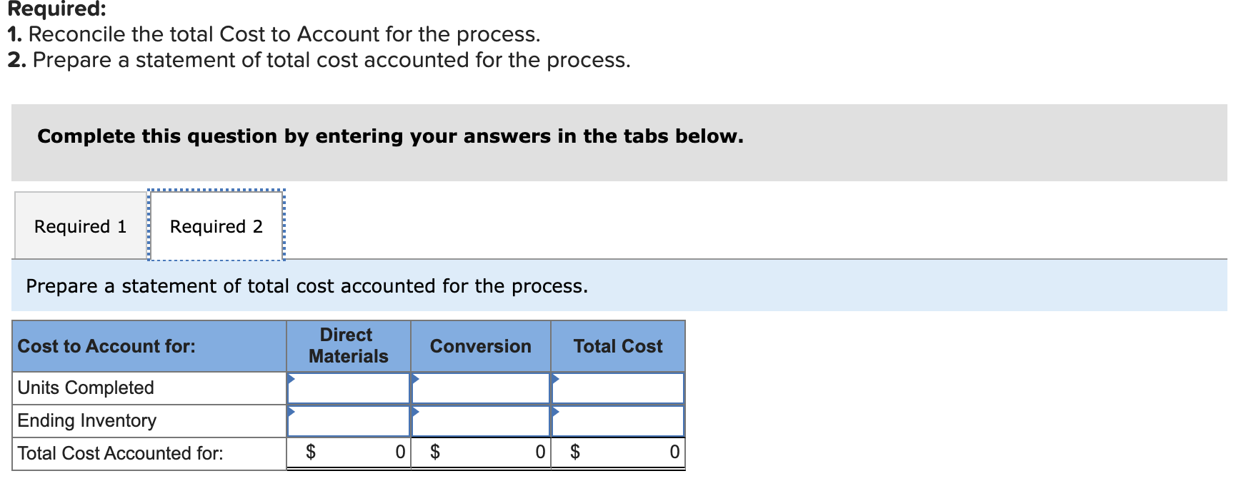 Solved Required information SB (Algo) Calculating Physical | Chegg.com
