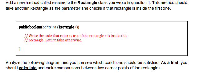 Solved Write a class called Rectangle with the following | Chegg.com