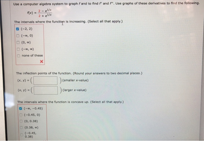 Solved Use a computer algebra system to graph fand to find f | Chegg.com