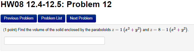 Solved HW08 12.4-12.5: Problem 12 Previous Problem Problem | Chegg.com